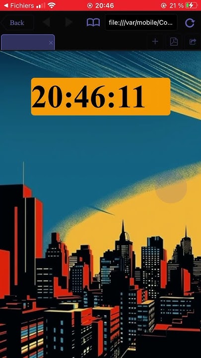 Horloge en html css et javascript - YouTube