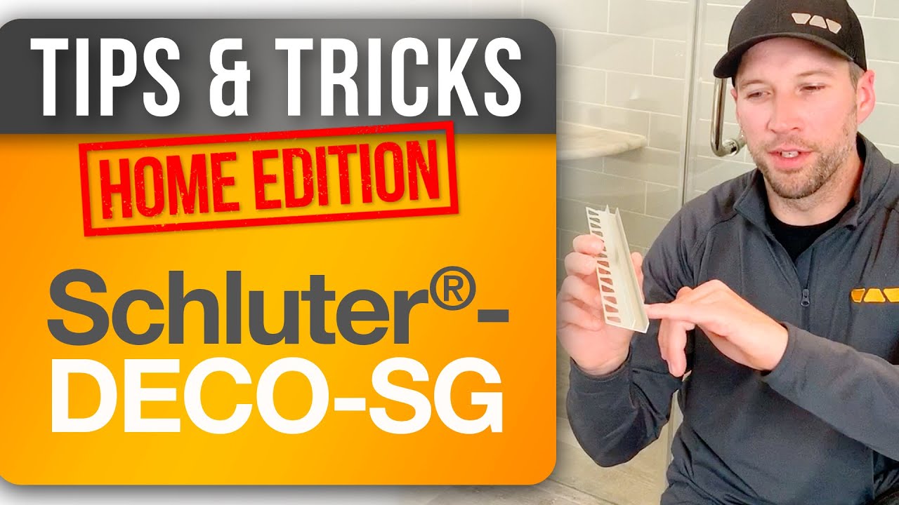 Schluter®-DECO-SG Profile Tip - YouTube