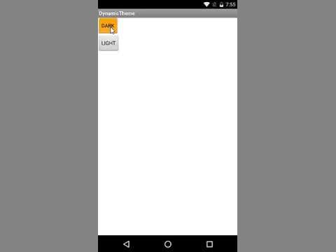 Change Android theme on runtime with Xamarin. - YouTube