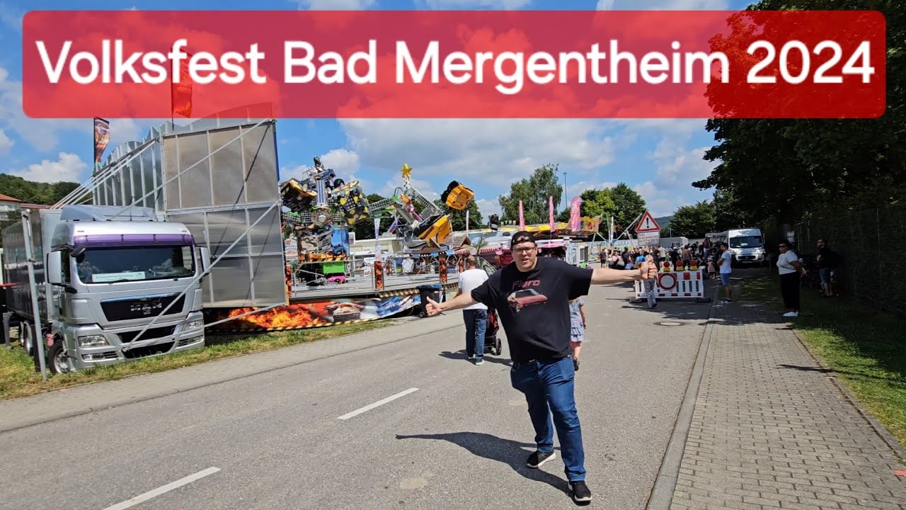 Volksfest Bad Mergentheim 2024 Kirmes Unterwegs mit Justus König J.K - YouTube
