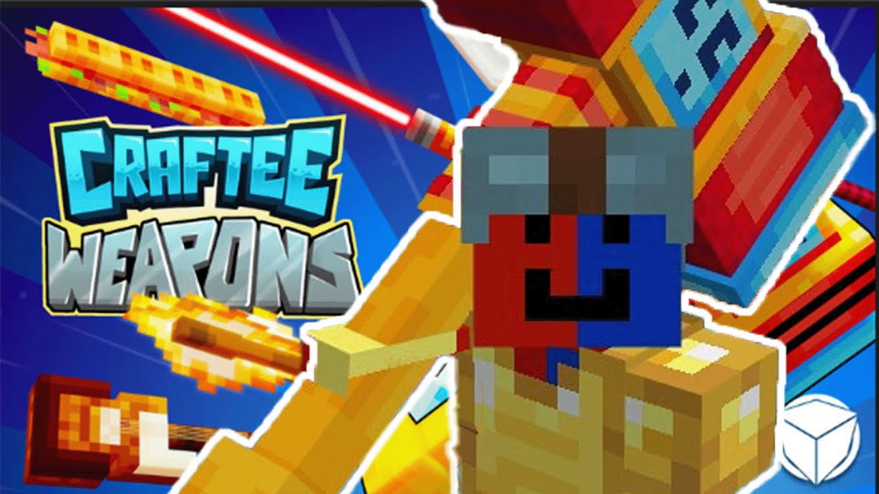 Minecraft but the weapons are crazy! #craftee - YouTube