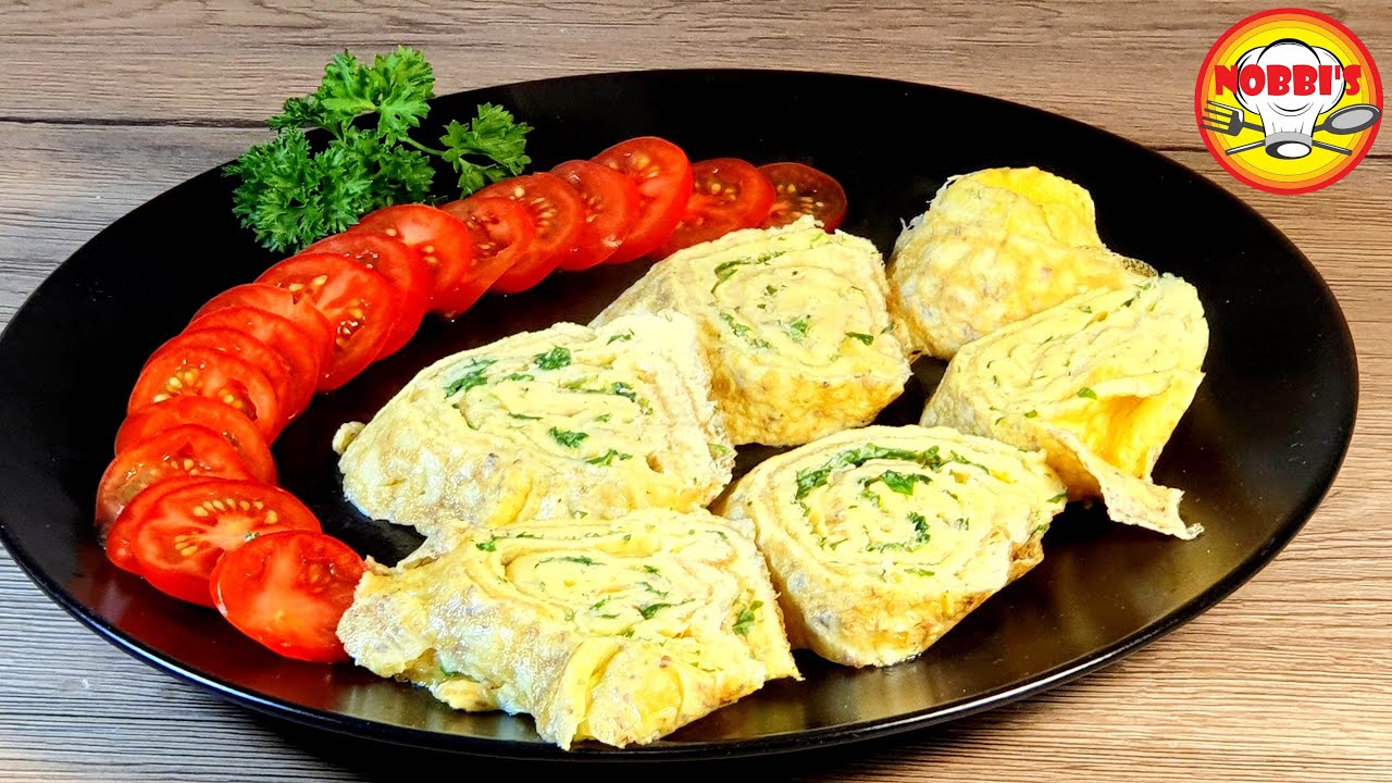Eierrolle mit Parmesan und Petersilie, einfach und lecker :-) - YouTube