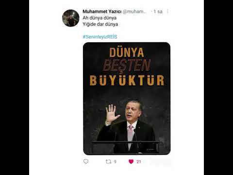 Ah dünya Ah dünya Yiğide dar dünya #rte