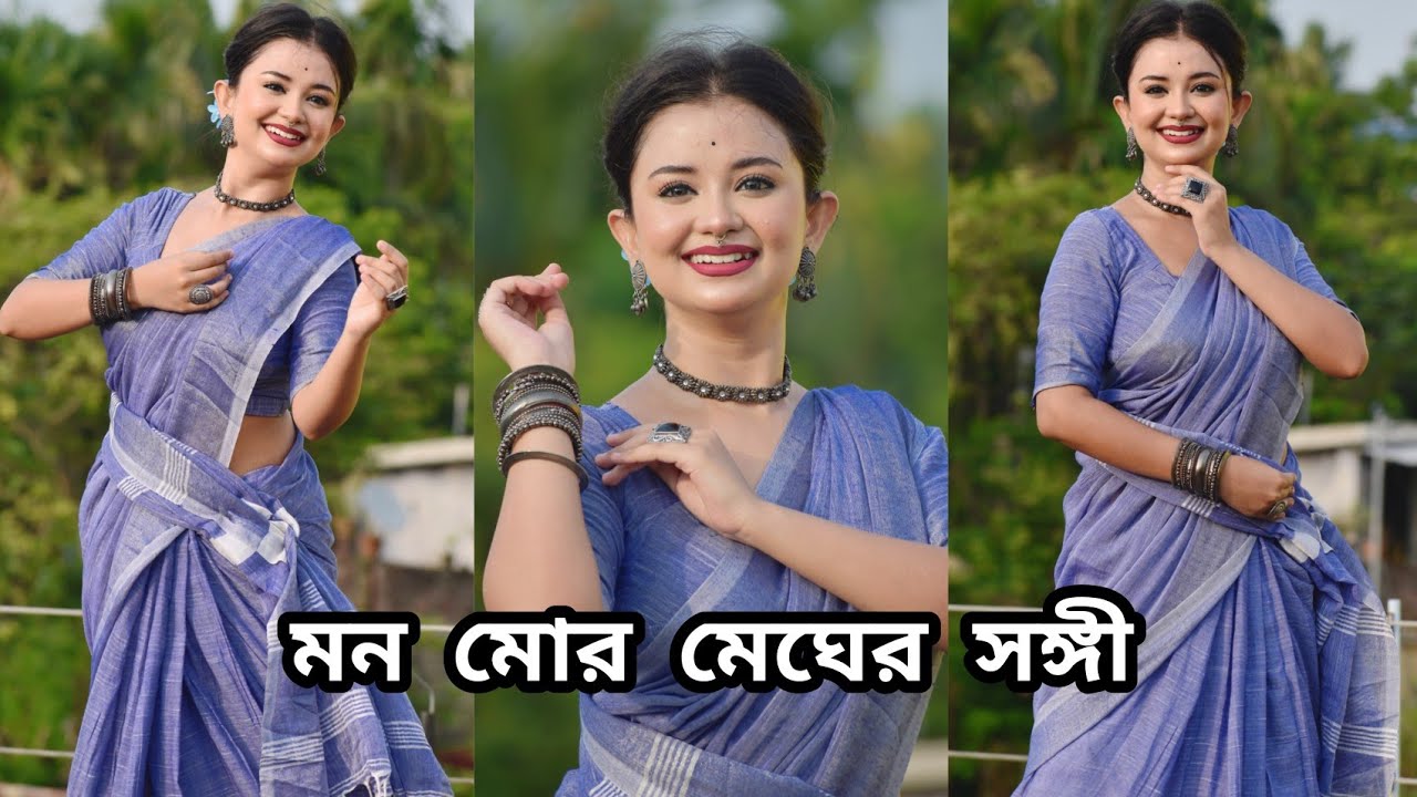 Monomor Meghero Sangi | Dance Cover By BIDIPTA SHARMA | Rabindra Nritya ...
