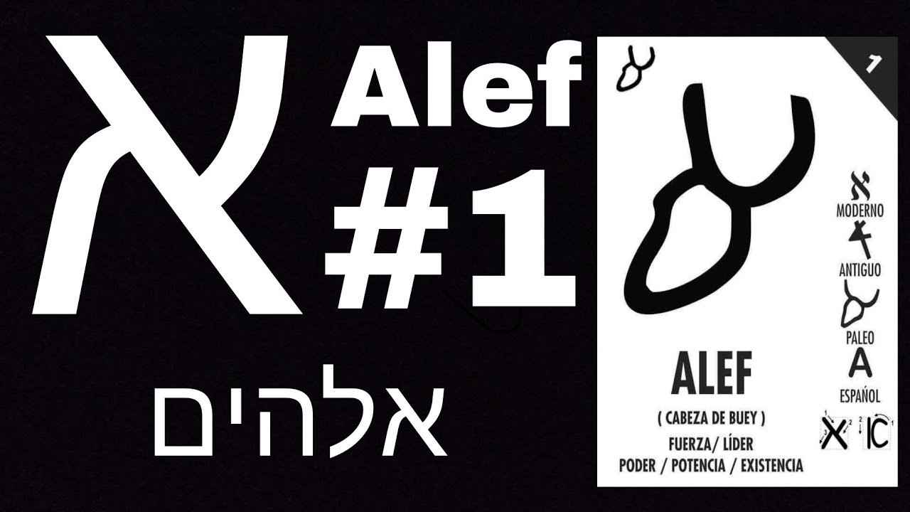 LETRA ALEF ( א ) EL SIGNIFICADO DE LAS LETRAS HEBREAS 1# - YouTube