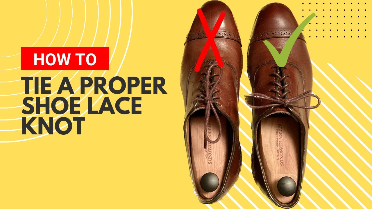 How To Tie a Proper Shoe Lace - YouTube