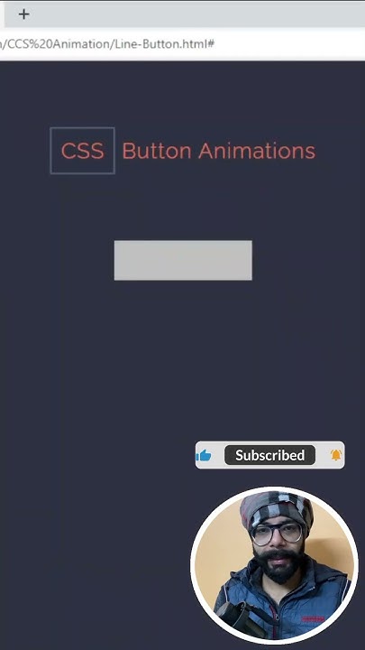 Animate Button With CSS Like a Pro #learning #css3 #cssanimationtutorial - YouTube