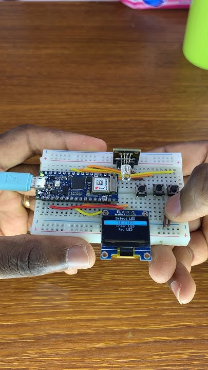 Rgb Led Control With Arduino Using Oled Display Arduino Arduinotutorial Electronics Shorts