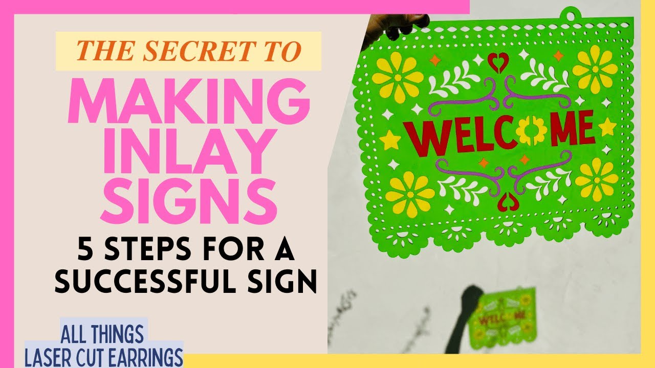 Making Inlay Signs: 5 Steps to Making a Successful Sign - YouTube