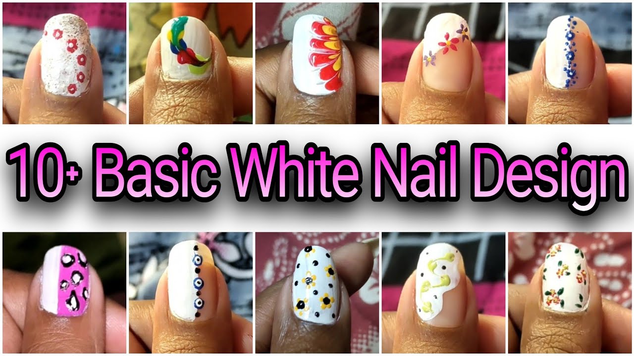 Top 10+ Simple White Nail Art Design... Trendy Basic Nail Art... # ...
