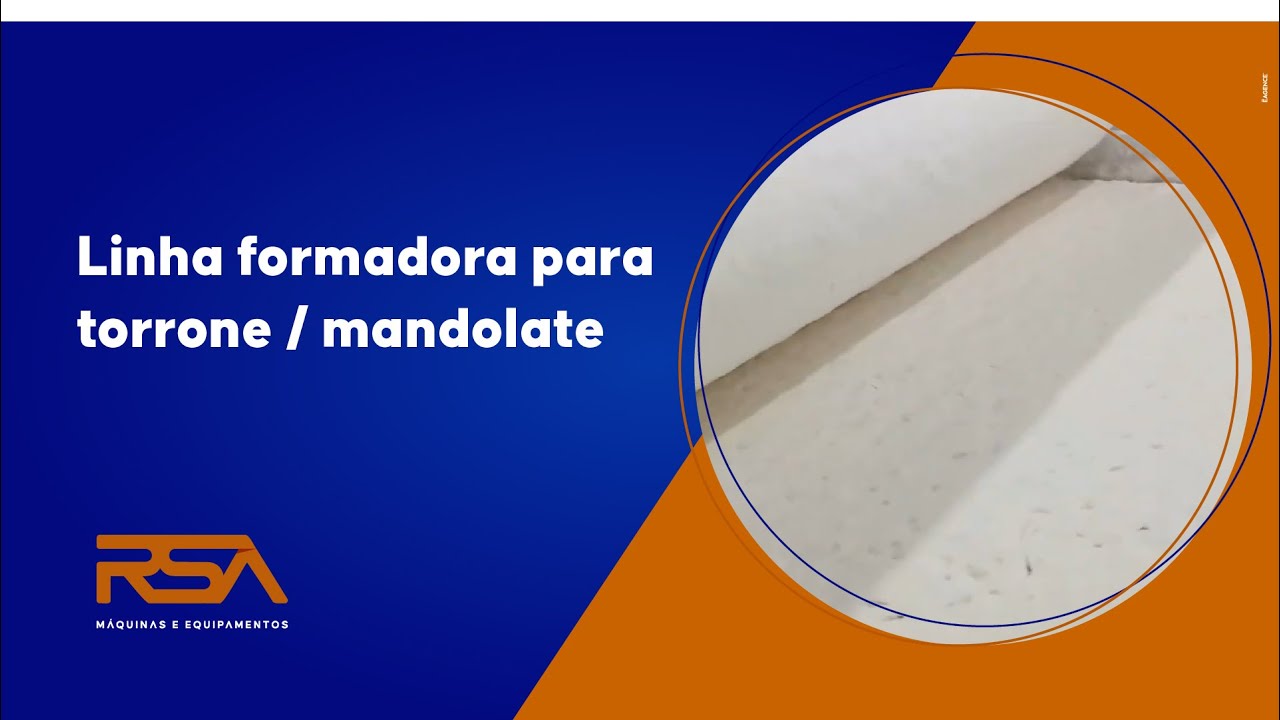 Linha formadora para torrone/mandolate - YouTube