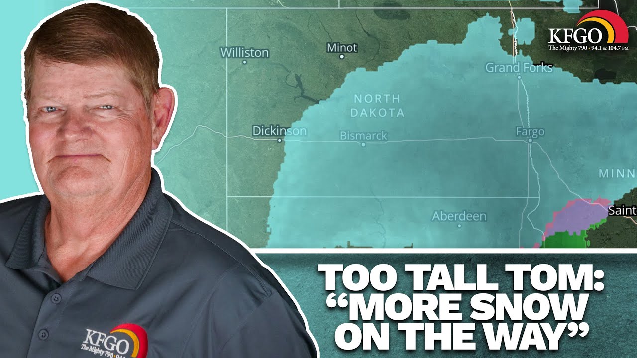 Too Tall Tom Predicts MORE Snow On Its Way To The FM Area | KFGO ...