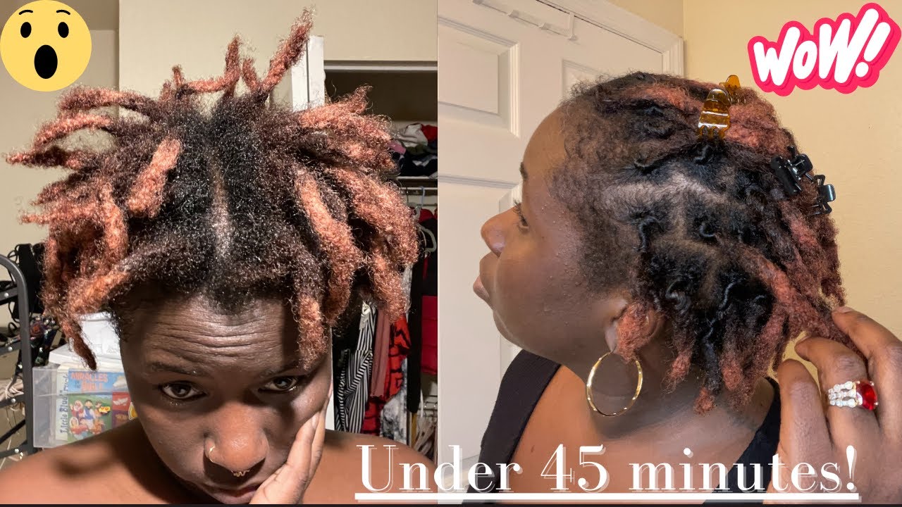 How I Transformed My 4 Month Starter Locs in Under 45 Minutes! - YouTube