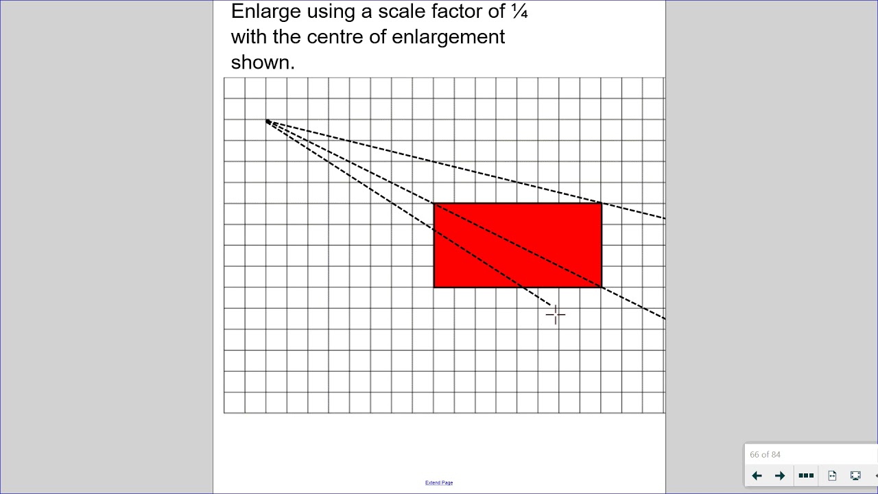 Transformations 5 Enlargements With Fractional SF - YouTube