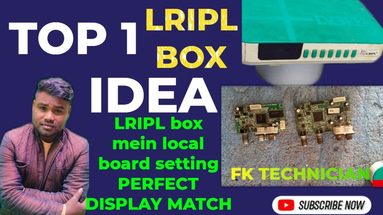LIPIL FREE Dish new technic/LRIPL BOXके अंदर में लोकल वोट सेटिंग करें ...
