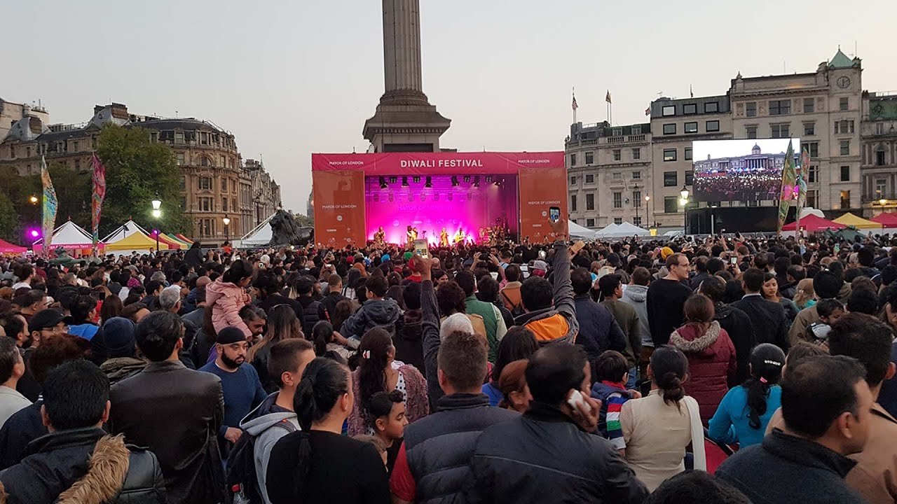Diwali | UK | Indian Festivals in London | Trafalgar Square - YouTube