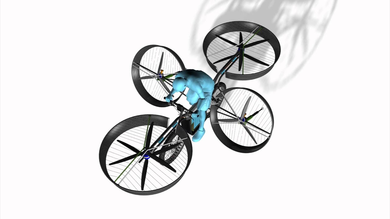 Czech engineers design flying bicycle - YouTube