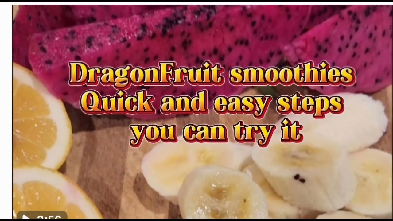 Simple DragonFruit smoothies - YouTube