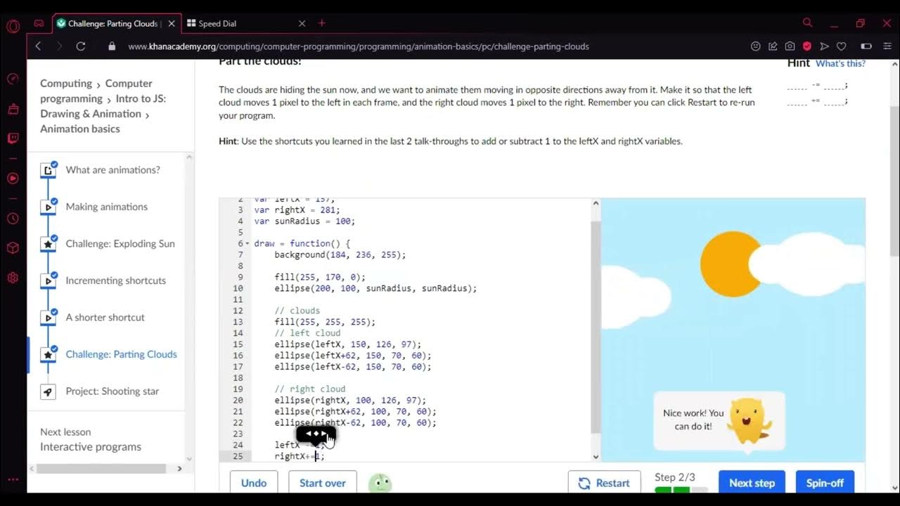 Challenge: Parting Clouds {Khan academy} - YouTube