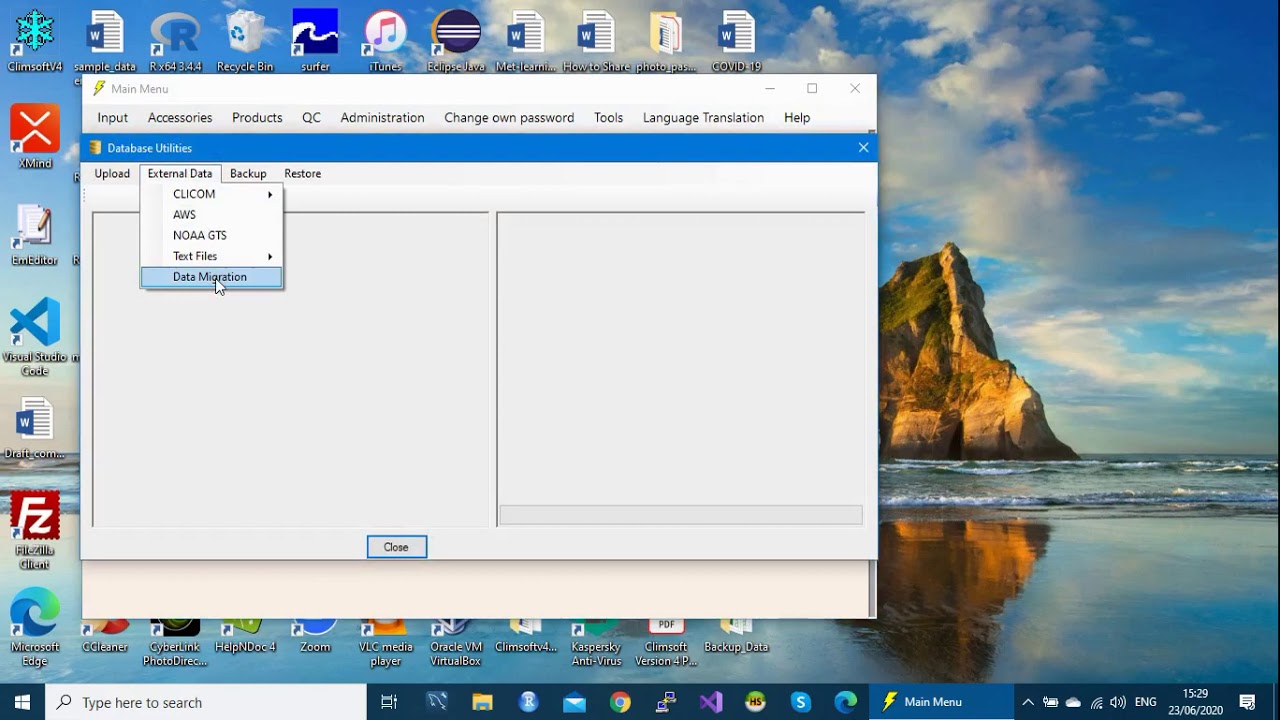 Data Migration using Climsoft Version 3 Backup File (English) - YouTube