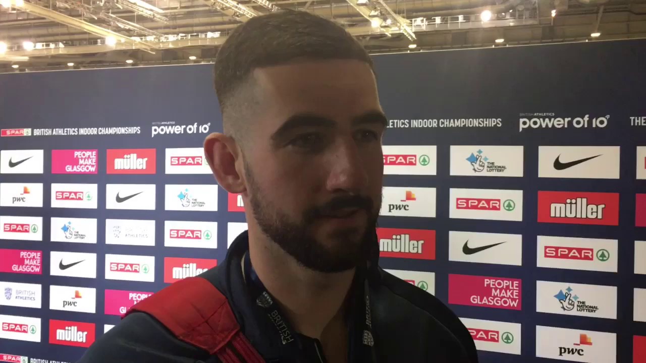Andrew Murphy on his bronze medal in the pole vault at the Spar British ...