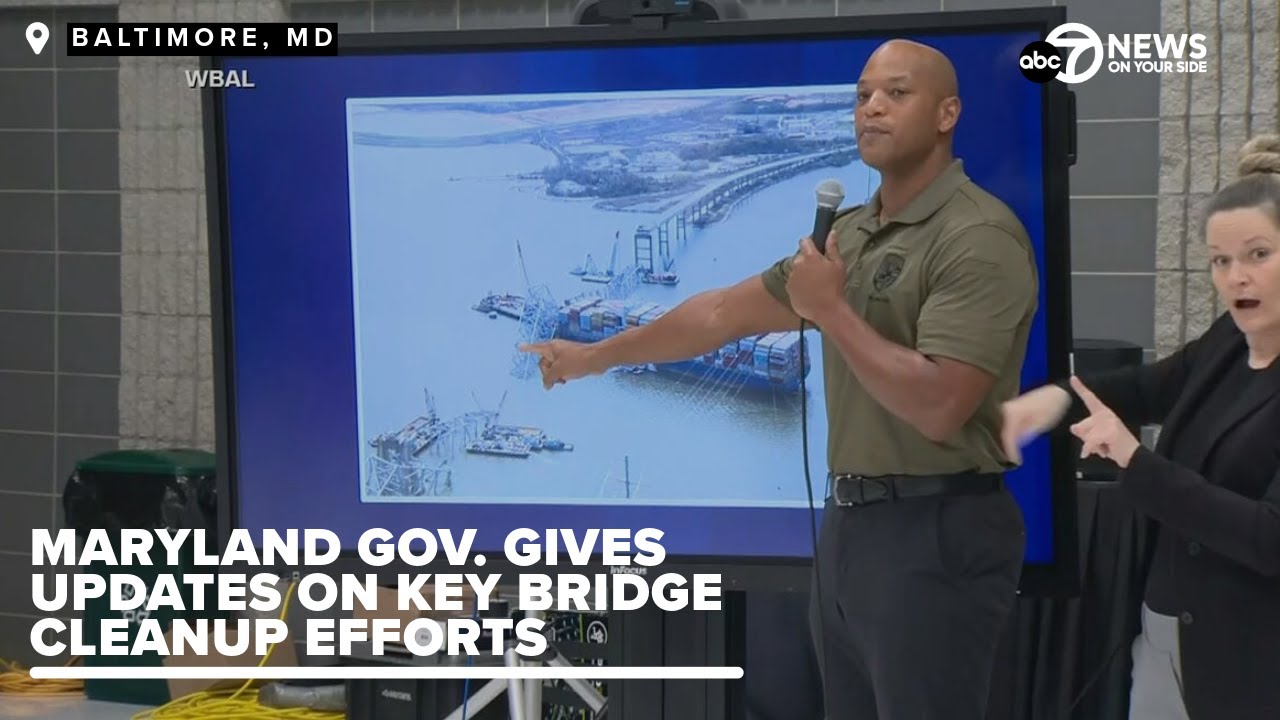 WATCH: Maryland leaders provide update on Key Bridge recovery efforts ...