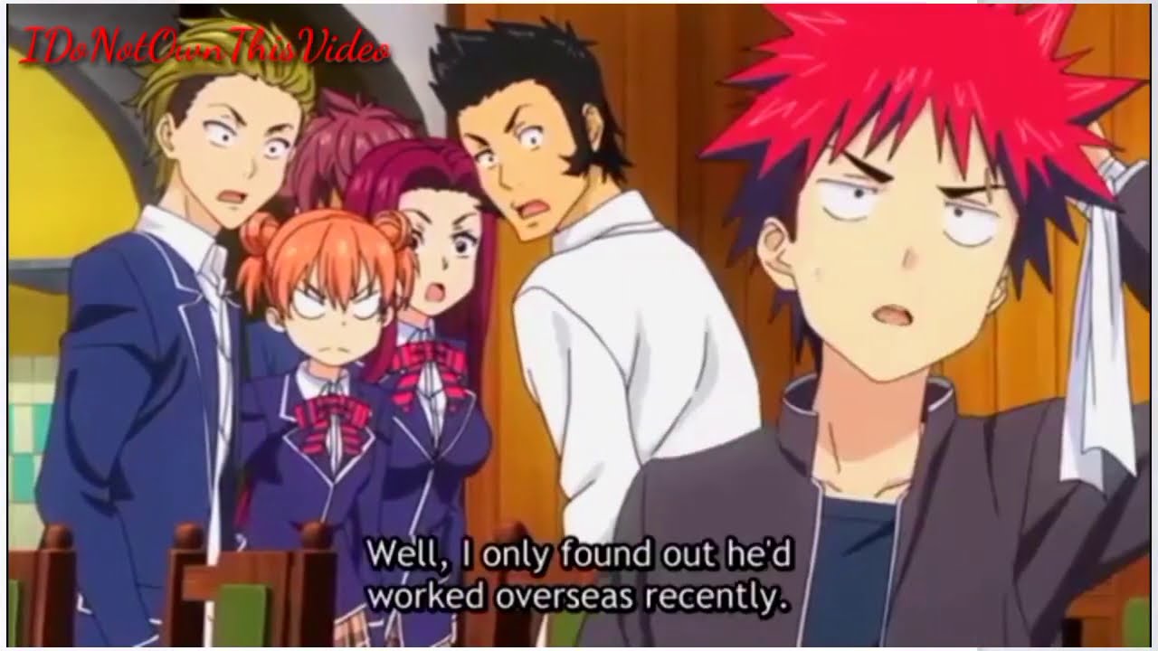 Shokugeki no Soma/Soma's so flustered when he knew his father is an ...