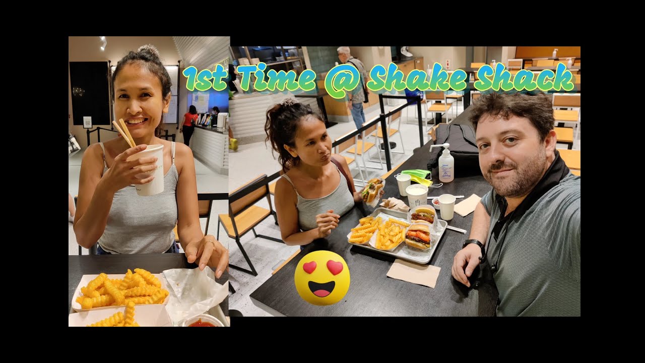 Trying Shake Shack for the first time in the Philippines - YouTube