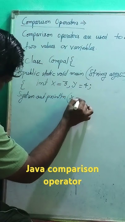 Java comparison operator - YouTube