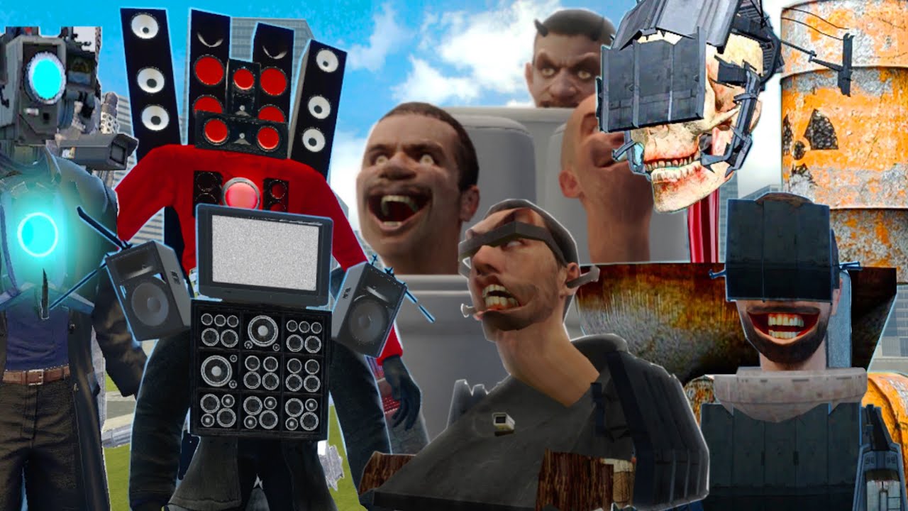 SKIBIDI TOILET 1-59 ALL BOSSES vs ALL CAMERA MAN BOSSES In Garry's Mod ...