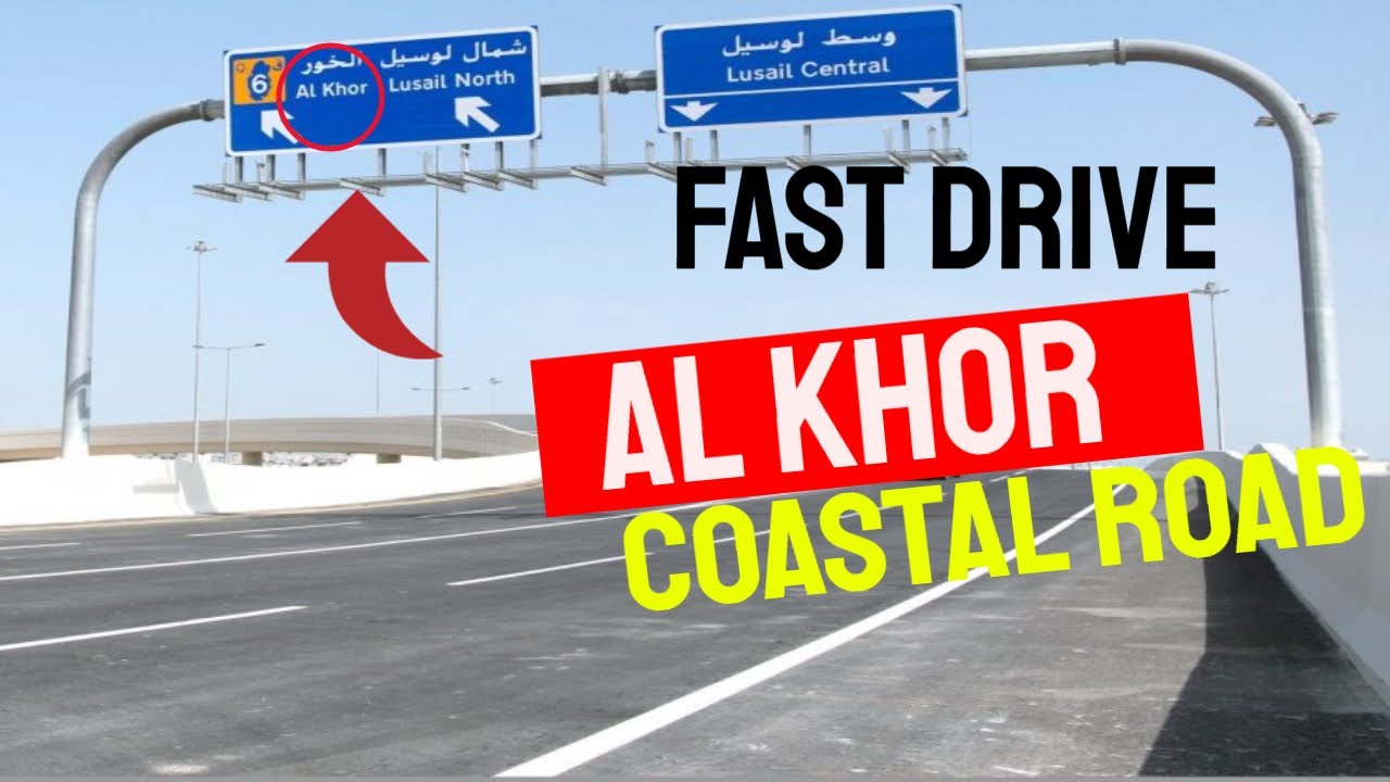 LONG DRIVE : DOHA TO AL KHOR AND VICE VERSA (DESERT SCENERY) - YouTube