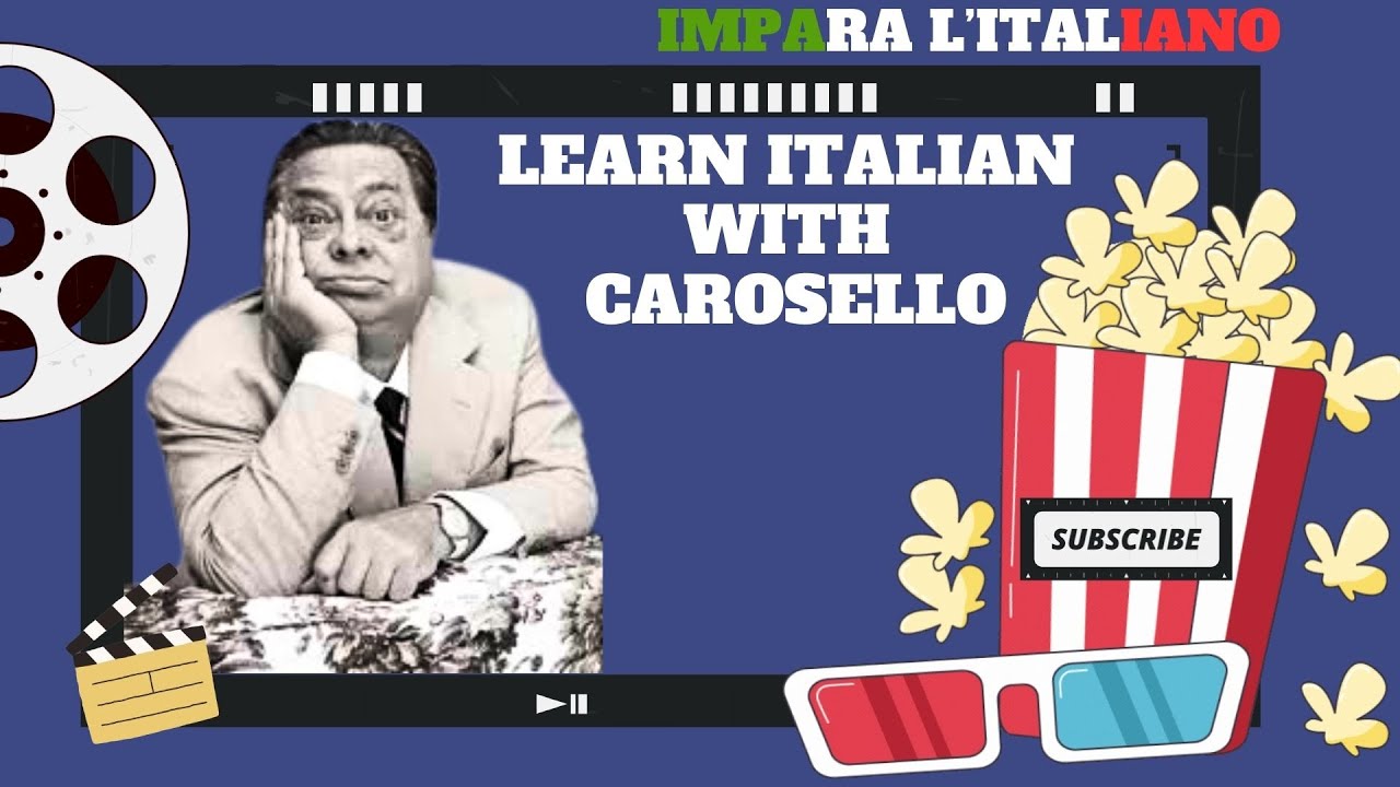 Learn italian with movies - LA PUNTURA - Il carosello italiano - YouTube