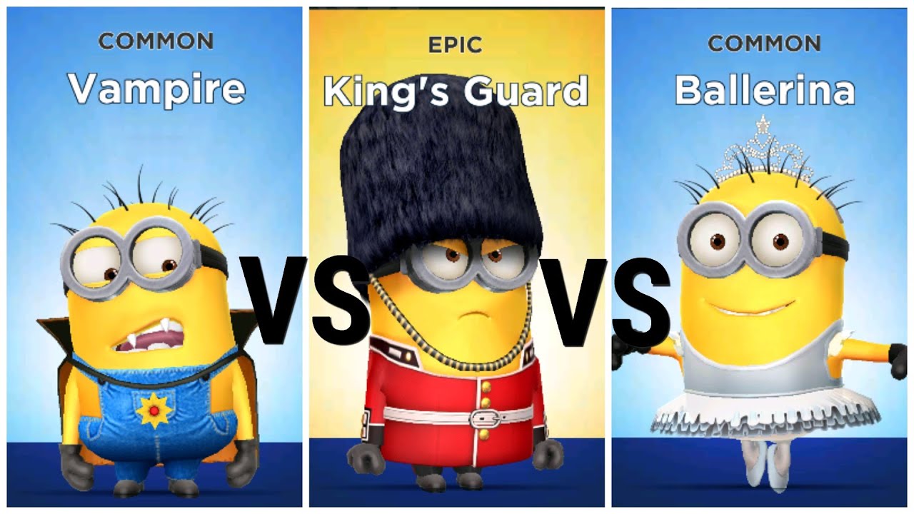 Minion Rush King's Guards VS Vampire VS Ballerina - YouTube