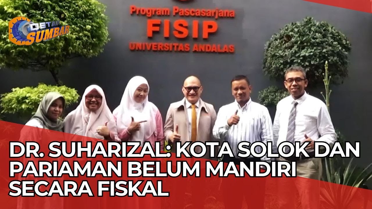 Suharizal Raih Gelar Master, Kritik Otonomi Daerah di Sumbar - YouTube