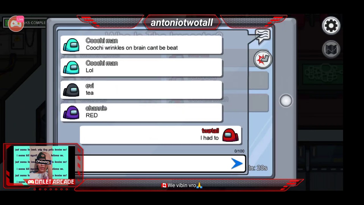 Watch me stream Among Us on Omlet Arcade! - YouTube