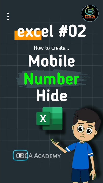 How to Hide Mobile Number Digits in Excel (Easily) #shorts - YouTube