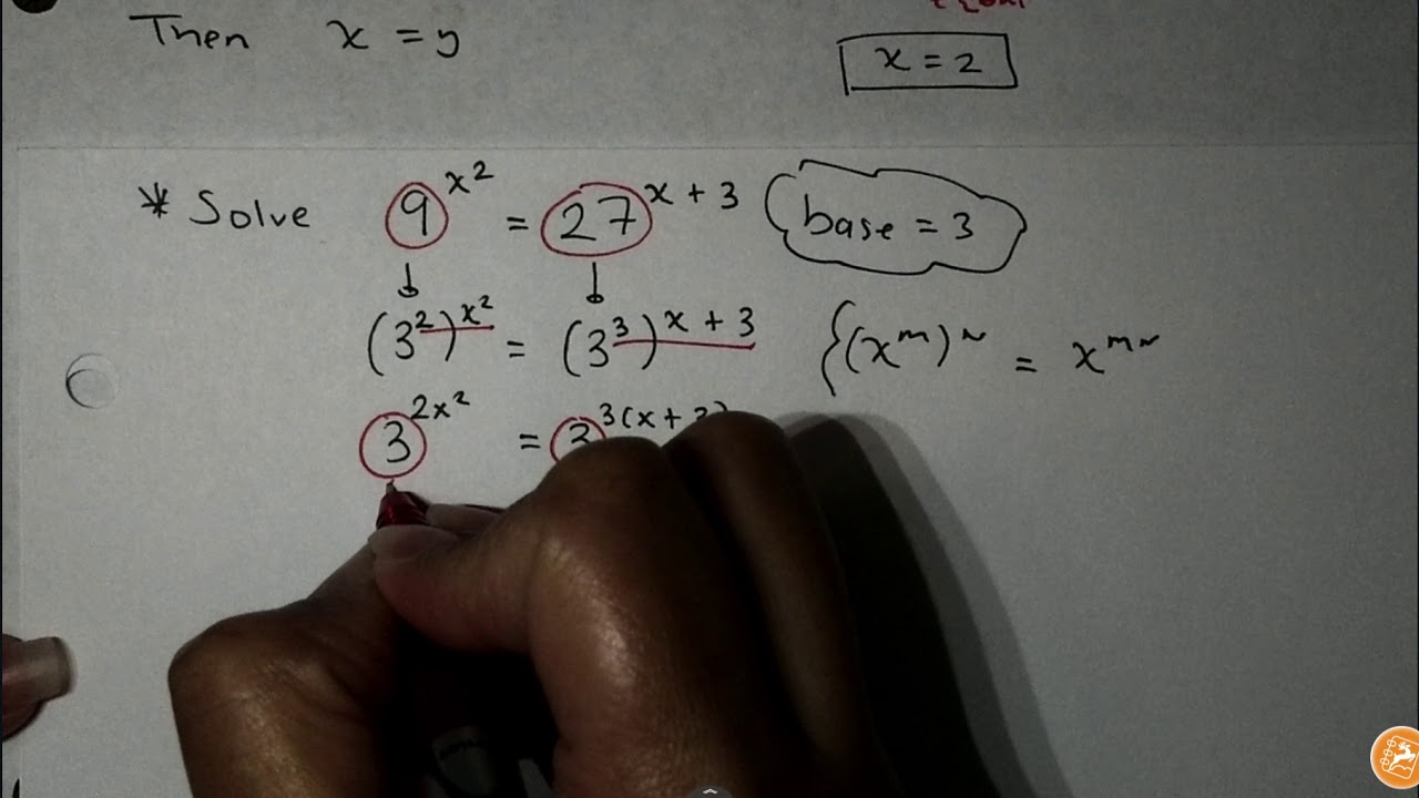 Solving Exponential Equations [2] - YouTube