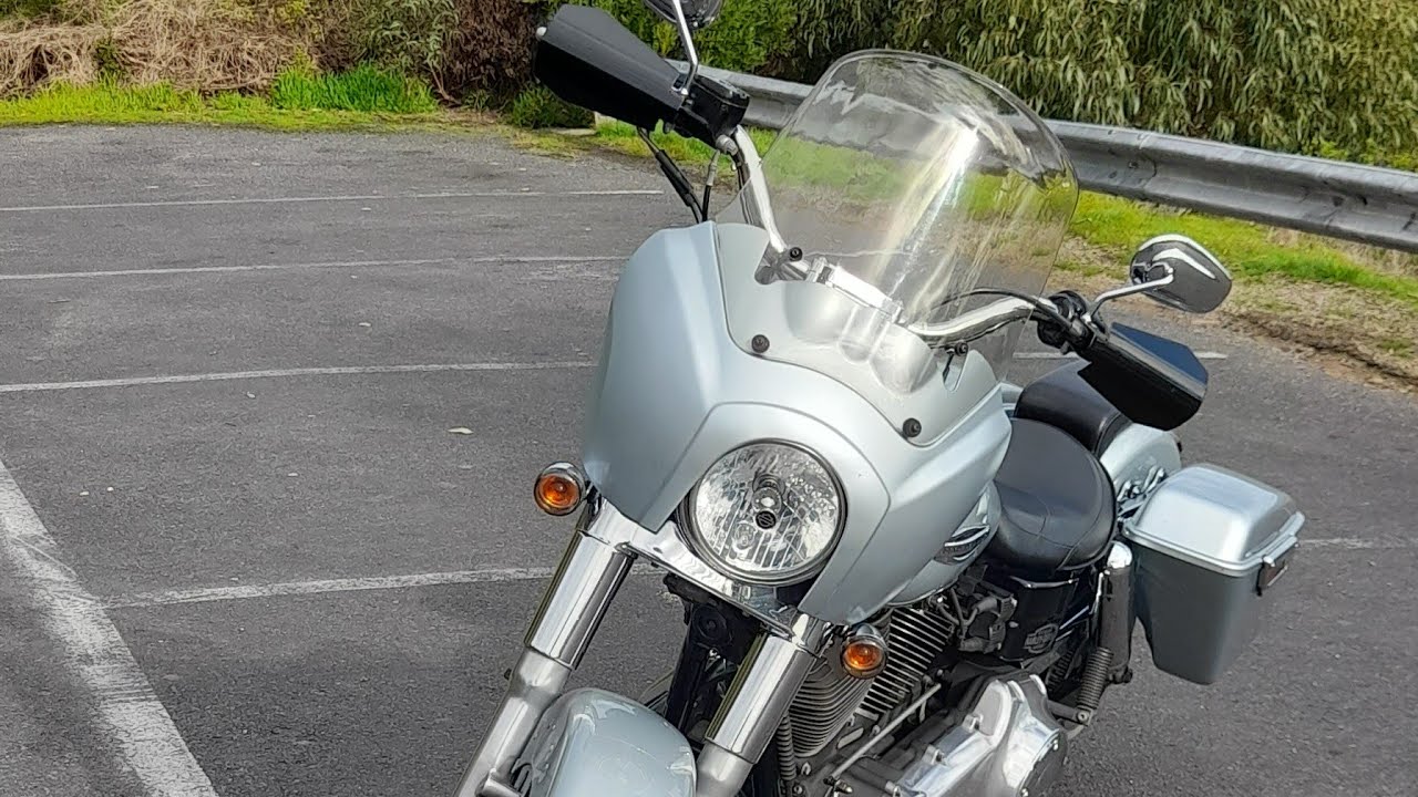 krator style sports fairing on a harley switchback - YouTube