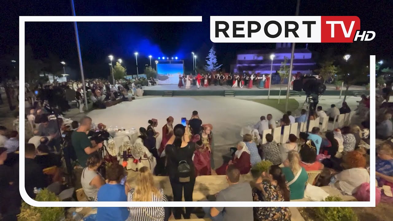 Report TV -Këngët e vallet popullore greke mbledhin turistë e pushues ...