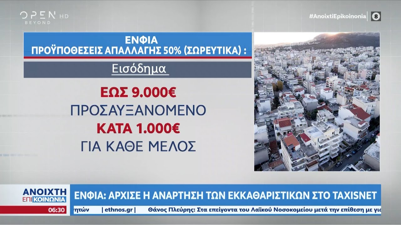 ΕΝΦΙΑ: Άρχισε η ανάρτηση των εκκαθαριστικών στο TaxisNet - YouTube