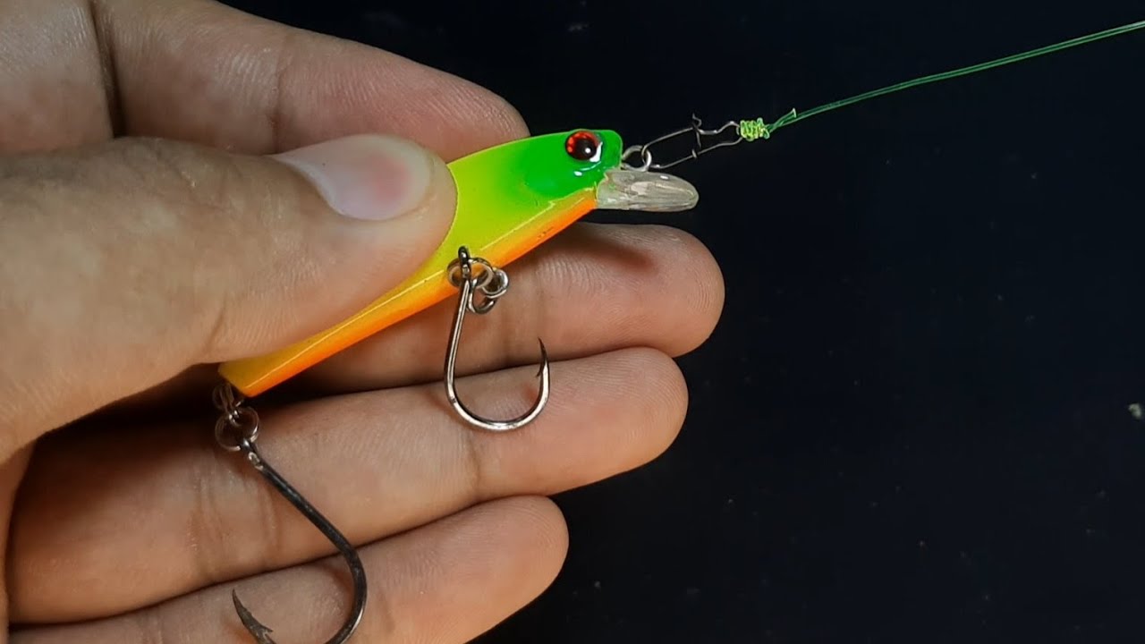 How to tie fishing bait, use a snap so that the action is more perfect ...