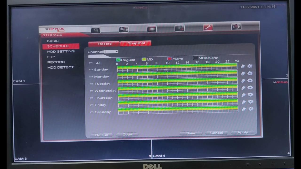 Cp Plus Motion Detection Recording Full Setup - YouTube