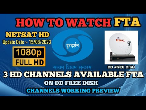 DD FREE DISH NEWS DD NATIONAL HD DD NEWS HD DD INDIA HD NETSAT HD - YouTube
