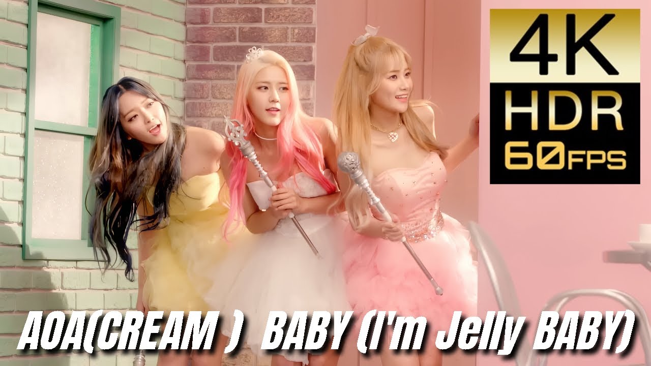 高画質で蘇る‼K-POP MV [AOA(CREAM)] "BABY (I'm Jelly BABY) "【4K60fpsHDR】 - YouTube