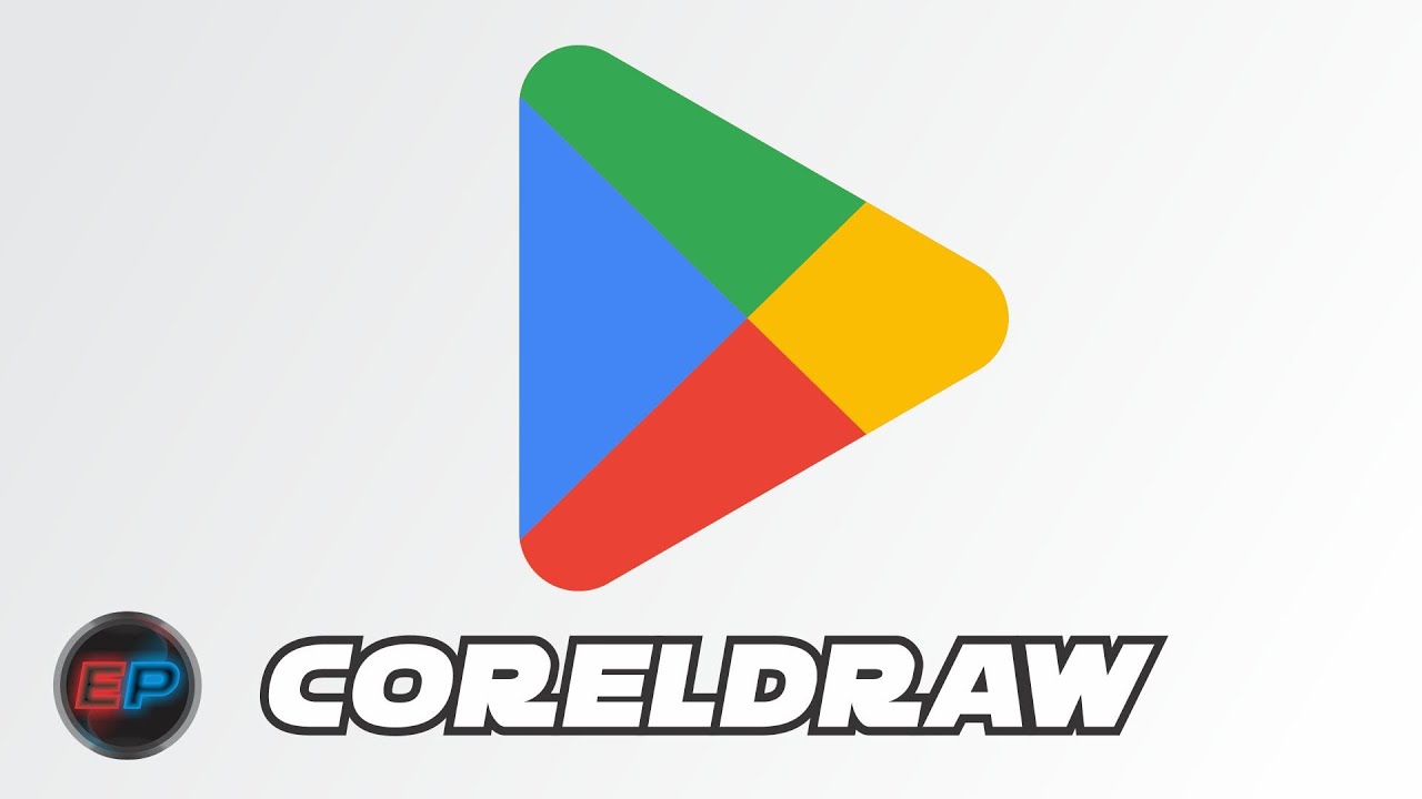 Como desenhar o Logo do Google Play no Corel Draw - YouTube