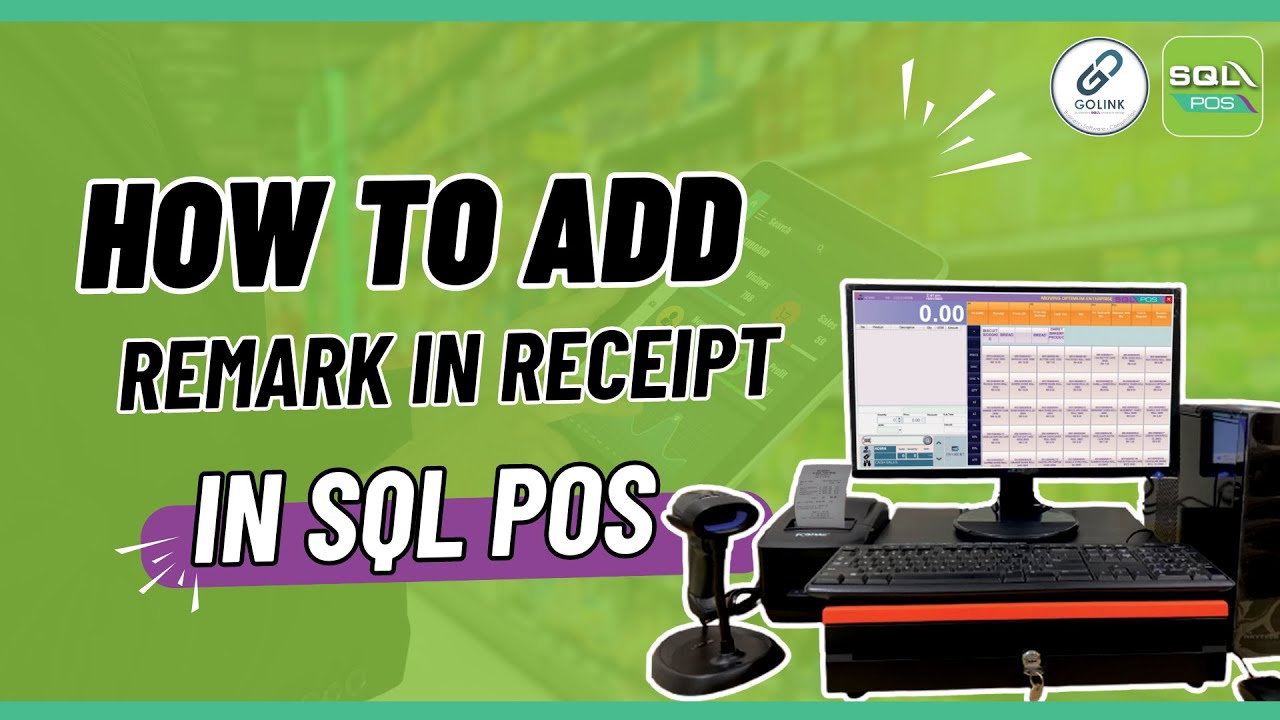 How To Add Remark In Receipt - YouTube