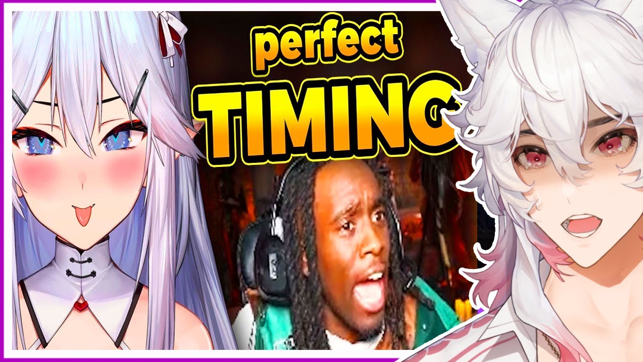 Kai Cenat Opens Vei's Stream For 3 Seconds | Kai / Veibae Reacts - YouTube