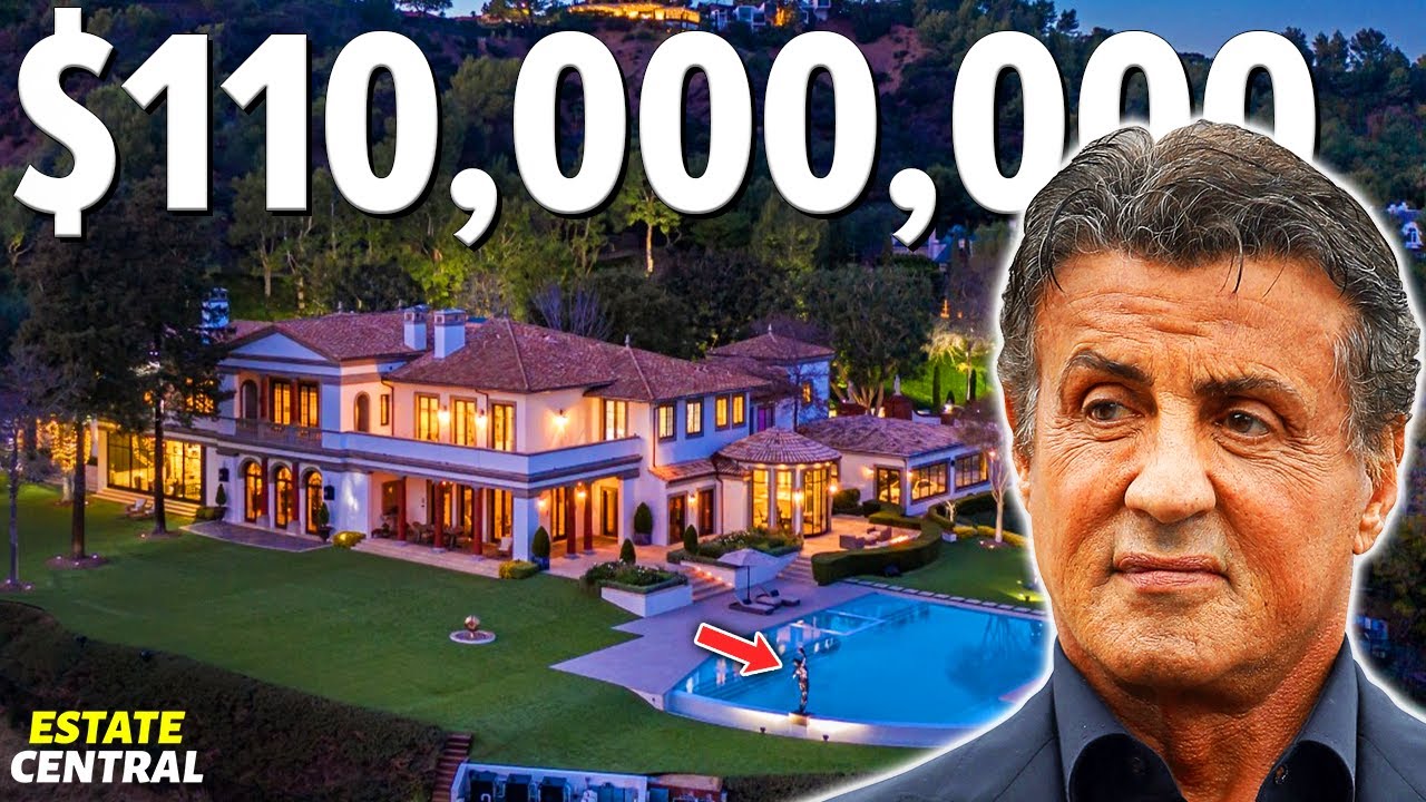 Inside Sylvester Stallone's $110 MILLION Beverly Hills Mansion - YouTube