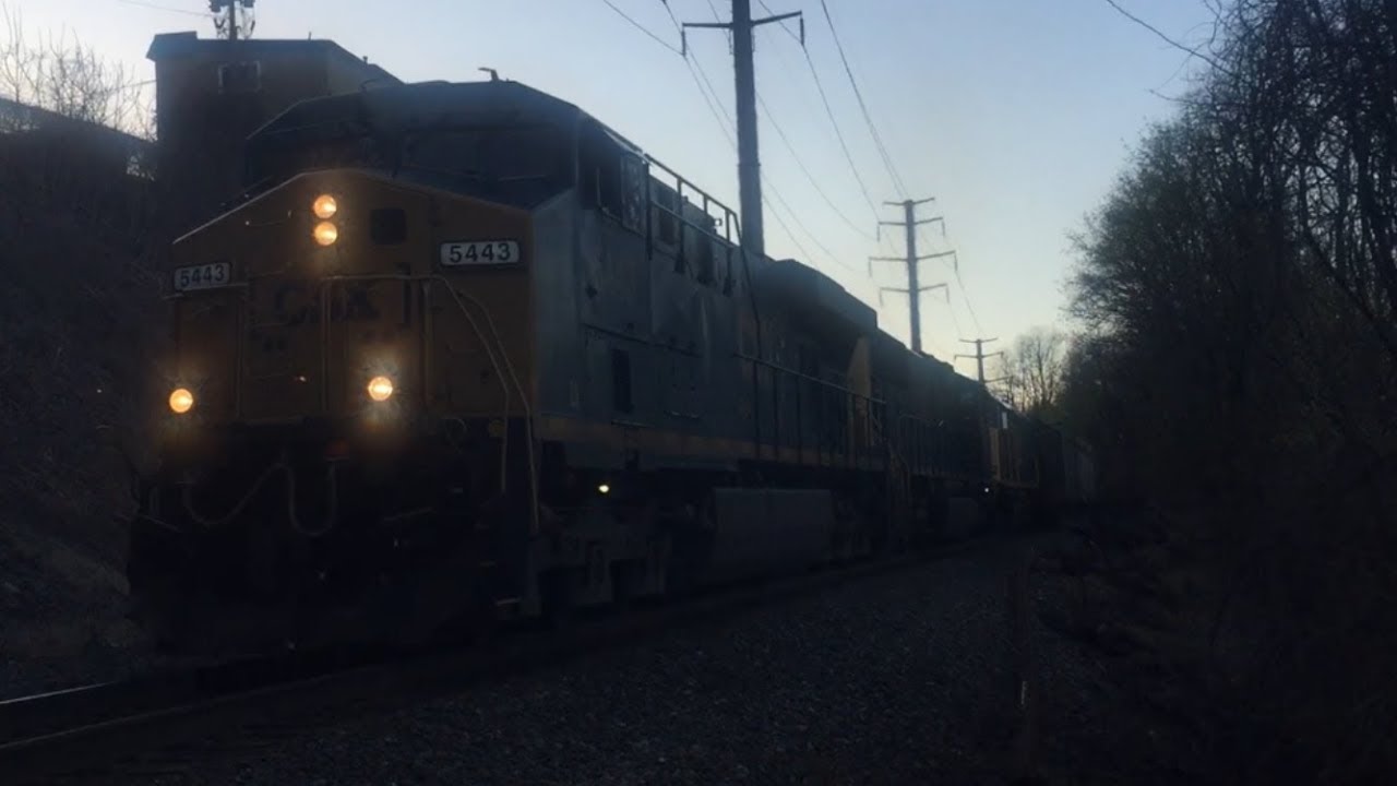 CSX Q409 with rebuilt F40PH-3 9993 in Haverstraw (4/26/2018) - YouTube