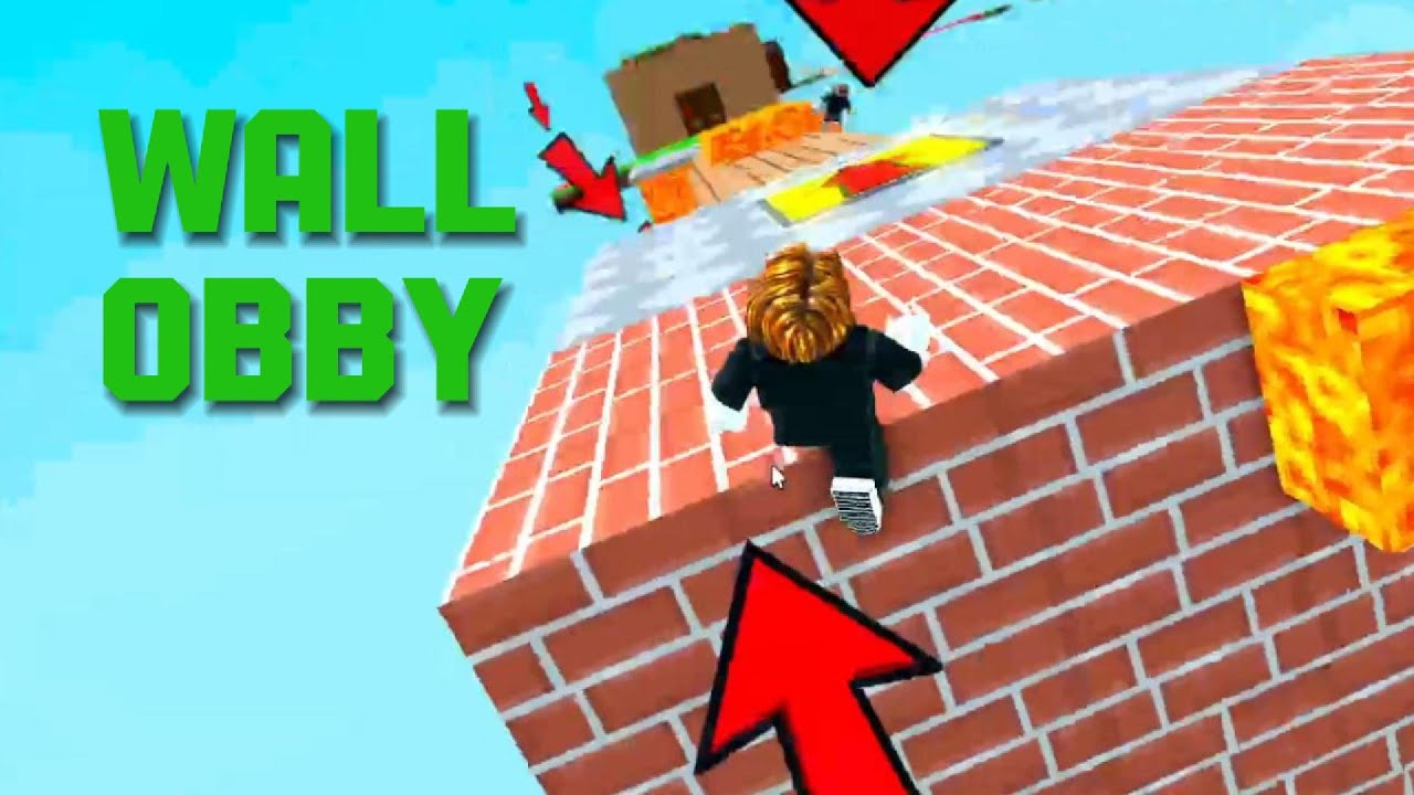 Roblox, I finished Wall run Obby in 8 minutes - YouTube